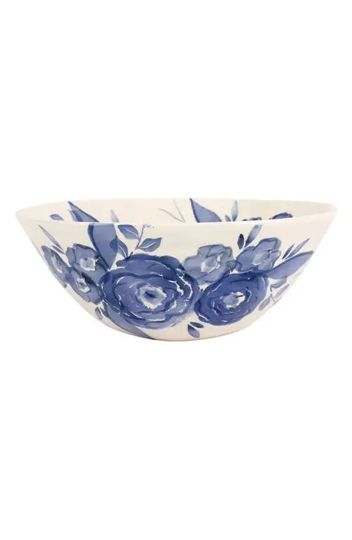 VIETRI Camellia Deep Serving Bowl - Blue
