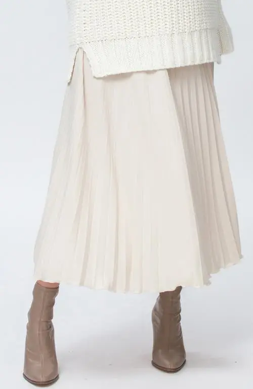 PIETRO BRUNELLI Pleated Midi Maternity Skirt