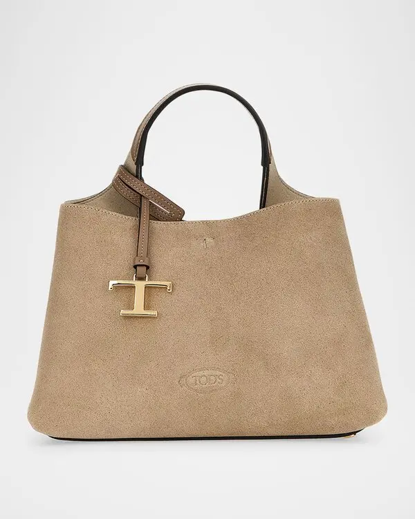 TOD'S Apa Micro Suede Top-handle Bag - Trekking