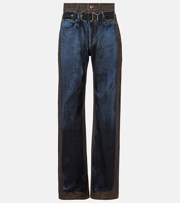 Y/project Printed Straight-leg Jeans
