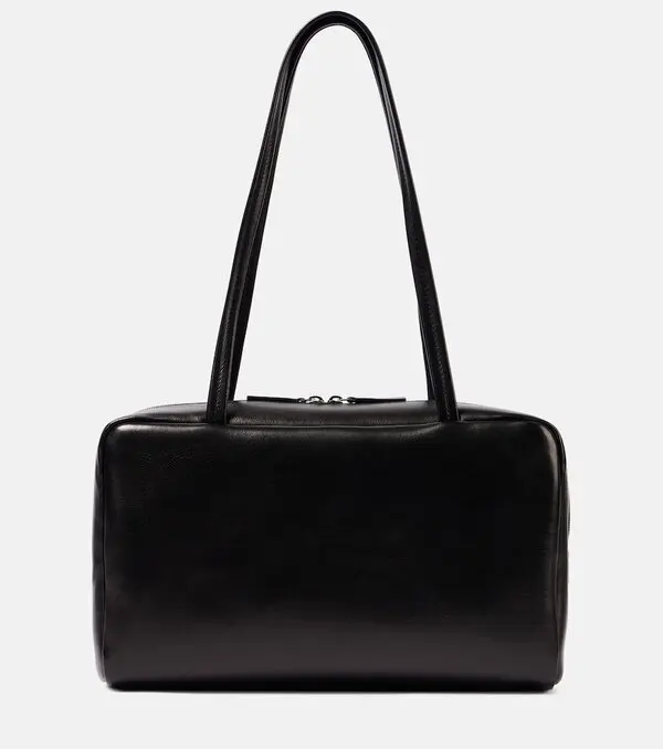 THE ROW Astra Leather Shoulder Bag - Black