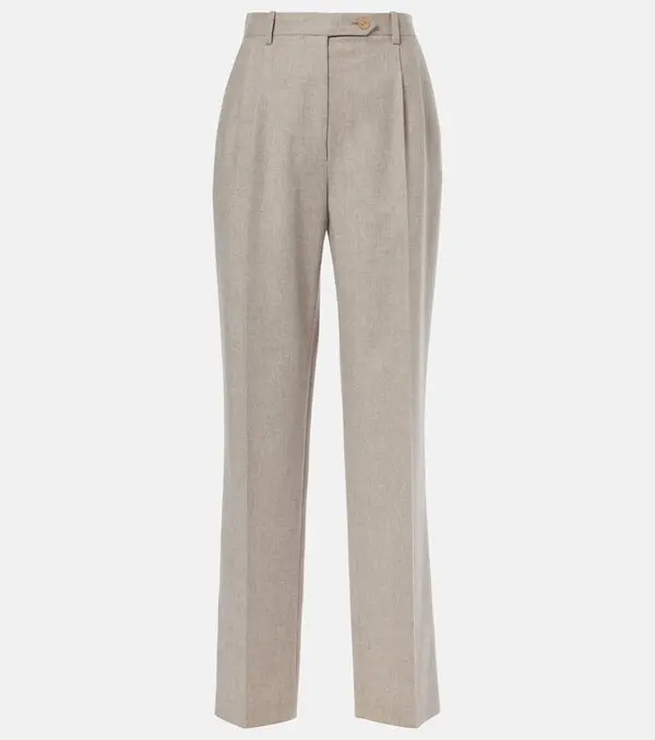 THE ROW Norbert Straight Pants - Grey