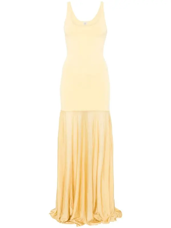 TOTÊME Panelled Maxi Dress - Yellow