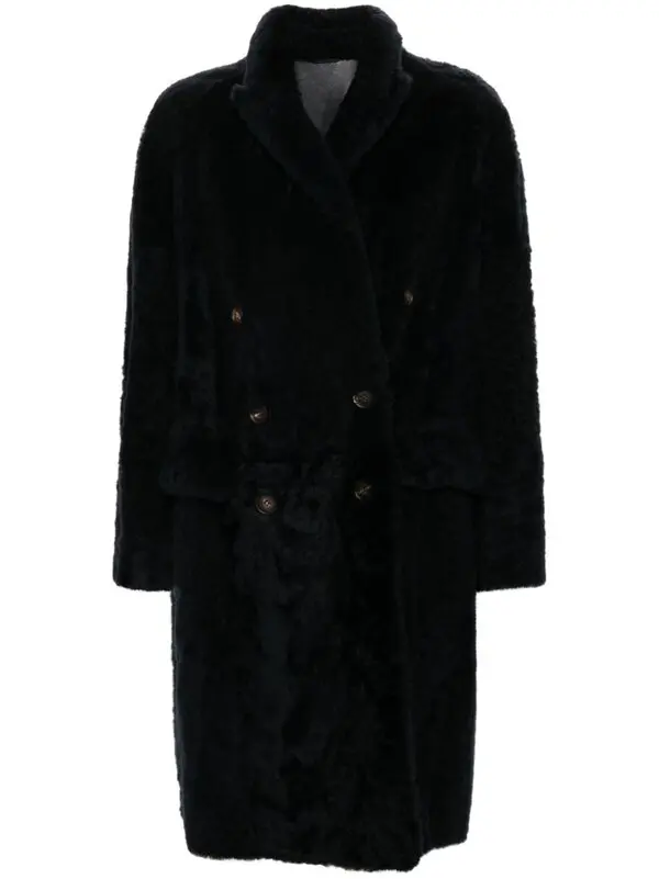 Brunello Cucinelli Double-breasted Sheepskin Coat