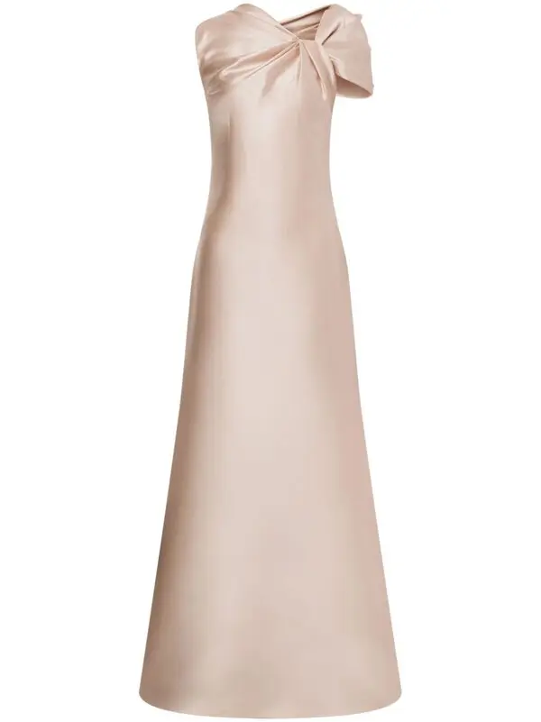 Alberta Ferretti Gathered Gown - Gold