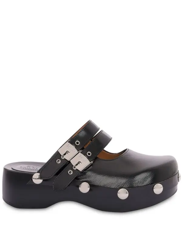 Philosophy Di Lorenzo Serafini Buckle-fastening Clogs - Black