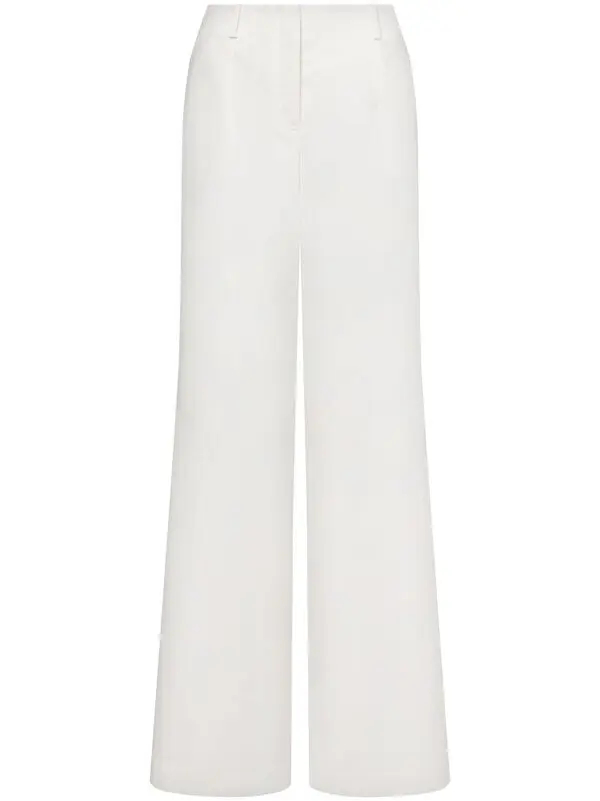 Alberta Ferretti Zipped Palazzo Pants
