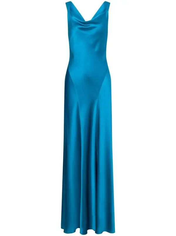 Alberta Ferretti Cowl-neck Gown