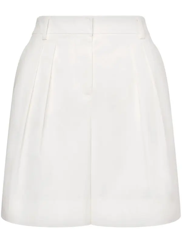 Alberta Ferretti Pleat-detailing Thigh-length Shorts