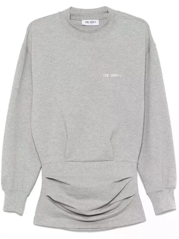 Attico Logo Mini Dress - Grey