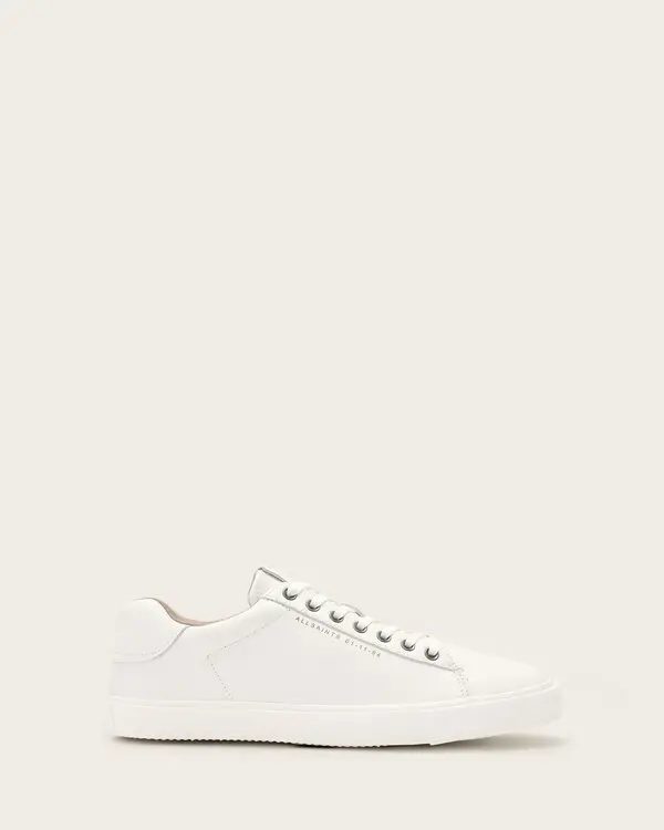 All Saints Brody Leather Low Top Sneakers - White