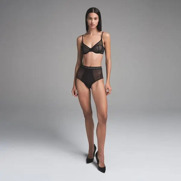 SKIMS Dolce And Gabbana X Ultra Fine Mesh High Waisted Brief