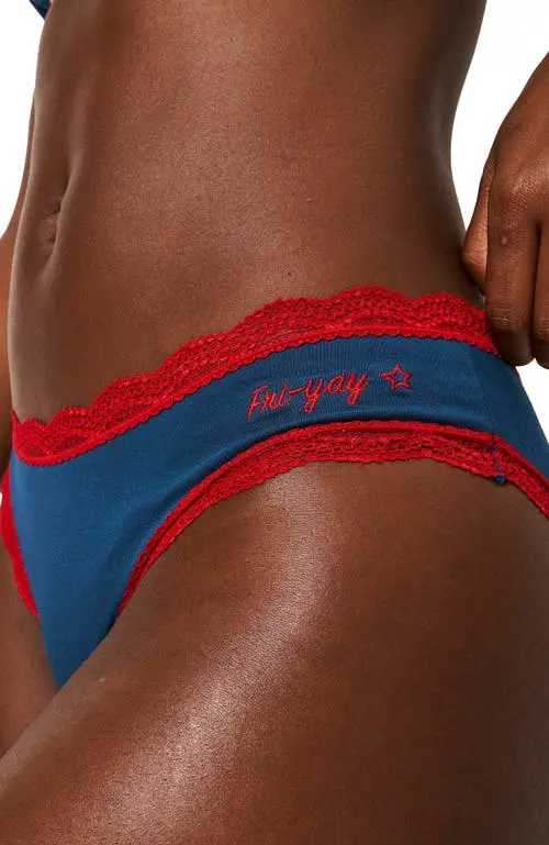 STRIPE & STARE Original Knicker Eight Pack - Midnight Days Of The Week