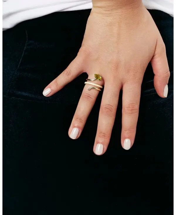 Bea Bongiasca You're So Vine Peridot & Enamel Ring - Green/two-tone