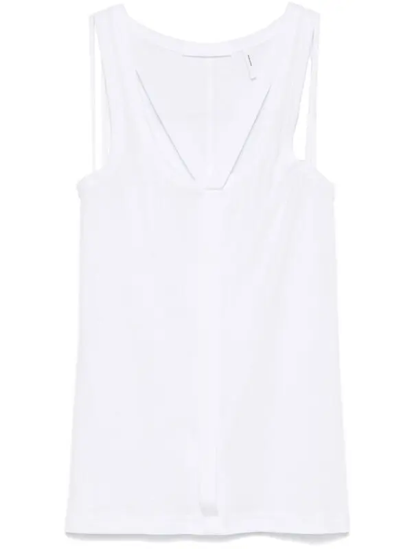 Helmut Lang Strap Racer Tank Top - White