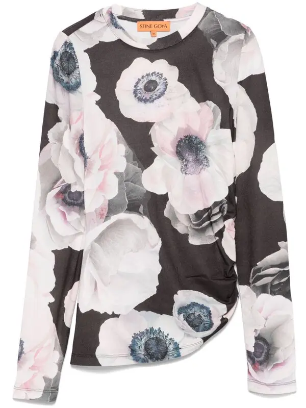 Stine Goya Asymmetric Long-sleeves Top
