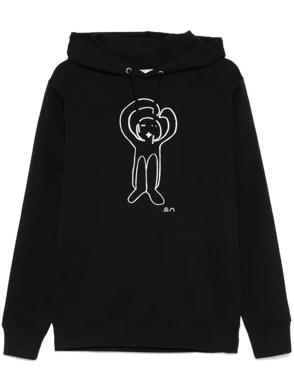 SOCIETE ANONYME Logo-print Hoodie - Black