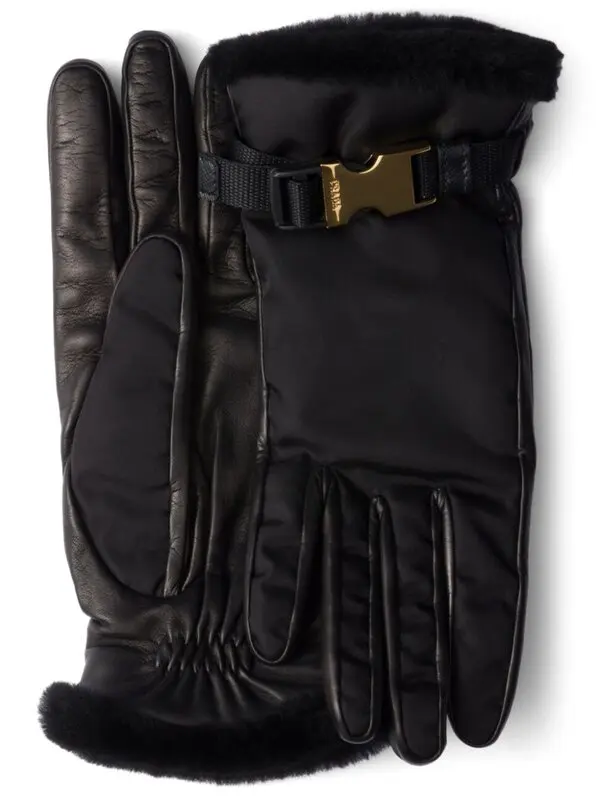 Prada Re-nylon Gloves - Black