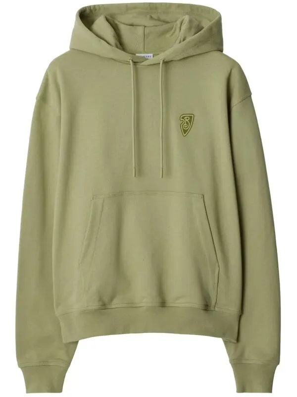 Burberry Cotton Graphic Hoodie - Green