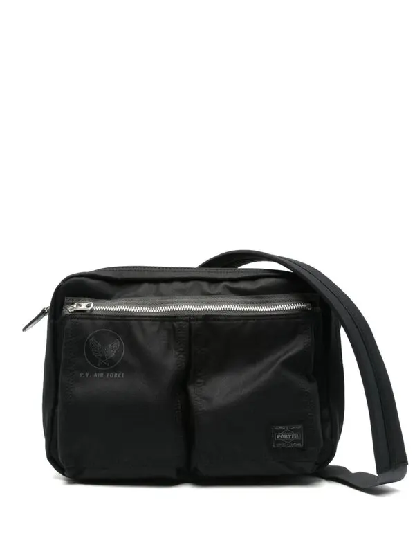 Porter-Yoshida & Co Double-Compartment Messenger Bag - Black | Editorialist