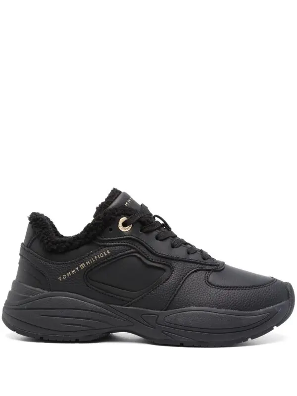 Tommy Hilfiger Faux Shearling-trim Sneakers