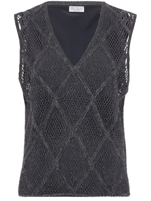 Brunello Cucinelli Open-knit Vest