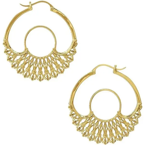 ASTOR & ORION Iris Hoop Earrings - Gold