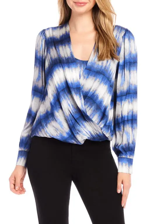 Karen Kane Tie-dye Drape Top
