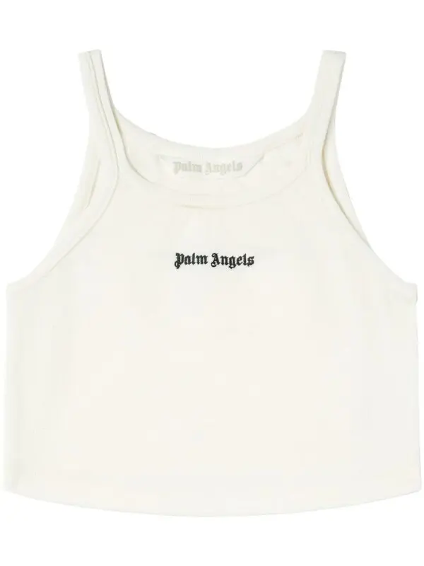Palm Angels Classic Logo Tank Top - White