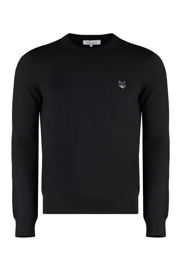 Maison Kitsuné Crew-neck Wool Sweater