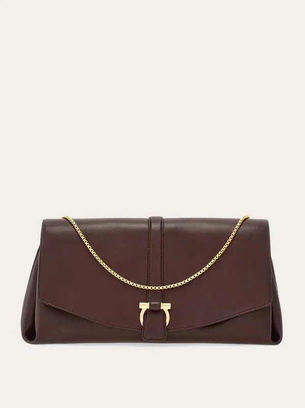 FERRAGAMO Front Flap Crossbody Bag - Red