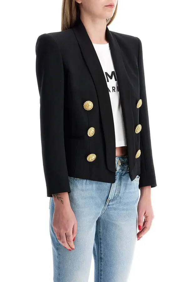 Balmain 6button Spencer Jacket In Black - 46% Off | Editorialist