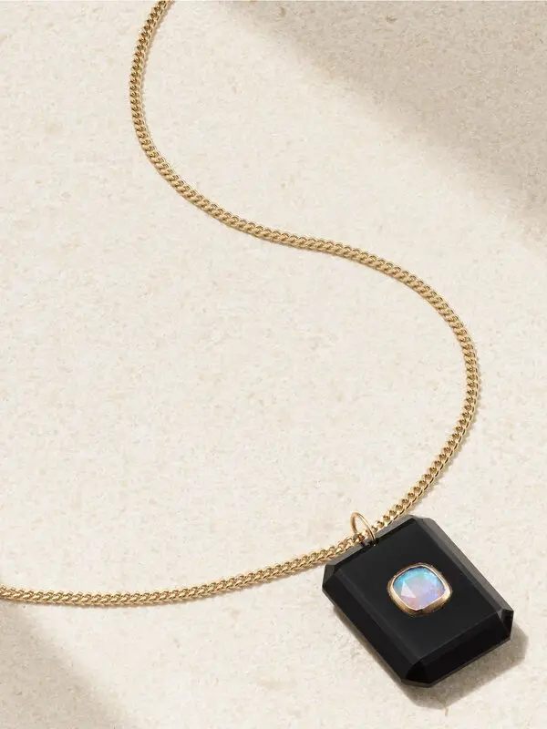 Pascale Monvoisin Anton N°2 Onyx And Opal Necklace - Black