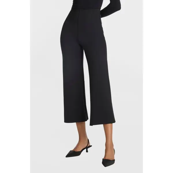 Commando Neoprene Crop Wide Leg Trousers