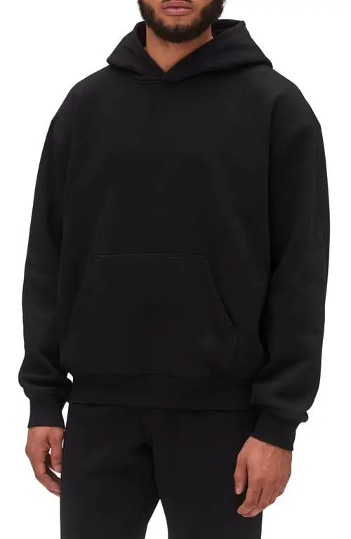 Reigning Champ 97 Midweight Cotton-blend Fleece Hoodie - Black
