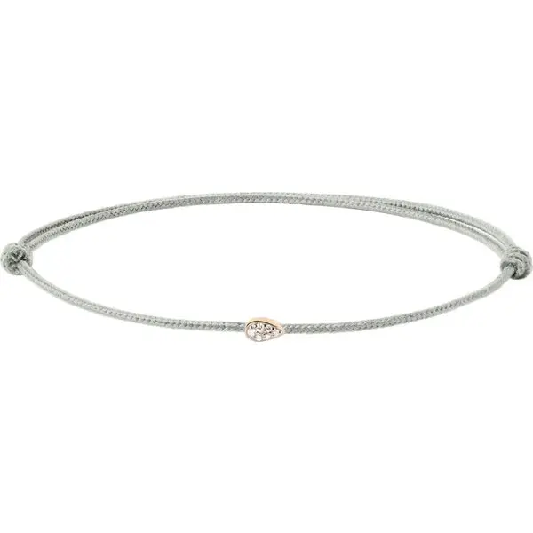 PDPAOLA Isa Diamond Cord Bracelet - Light Blue