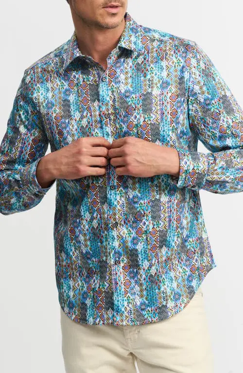 Robert Graham Merola Classic Fit Cotton Button-up Shirt