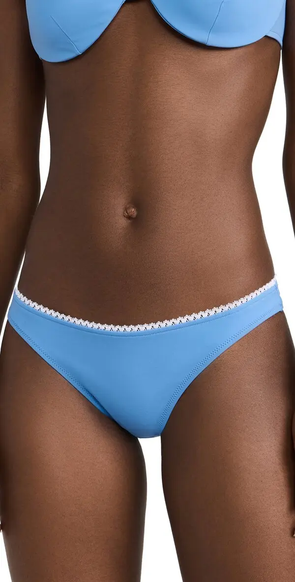 REFORMATION Campo Bikini Bottom - Azure