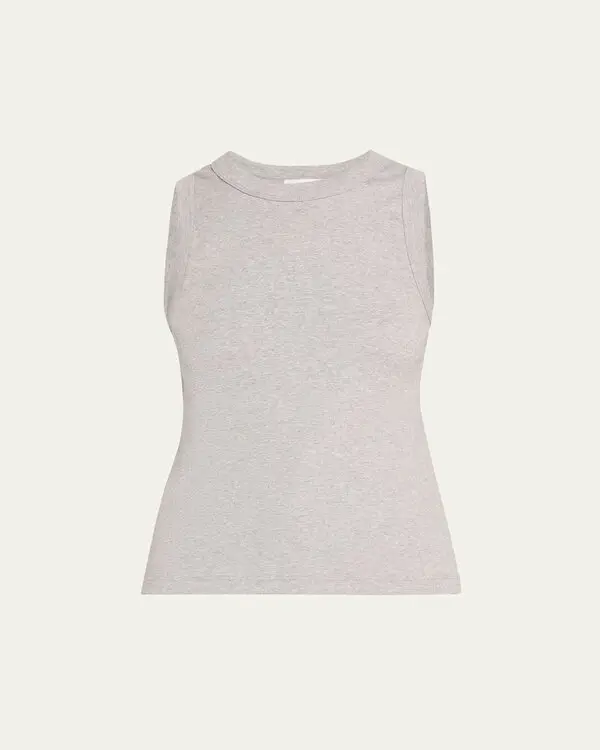 A.L.C. Hadley Rib Knit Tank Top - Grey Melan