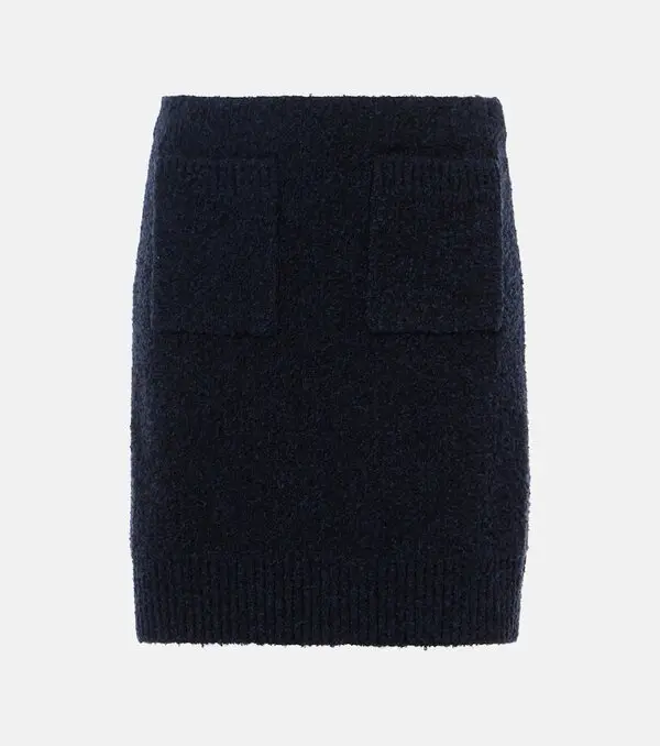 Bottega Veneta Bouclé Midi Skirt - Blue