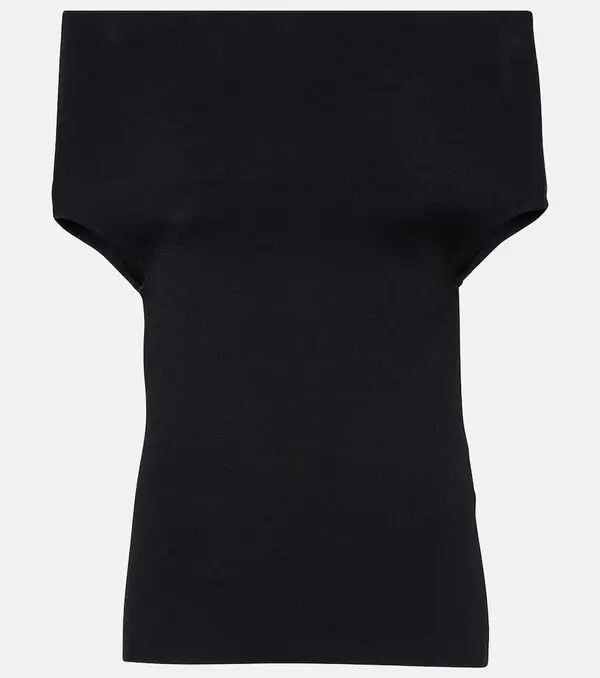 TOTÊME Knitted Off-shoulder Top