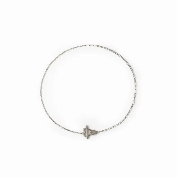 Burberry Shield Necklace - Silver