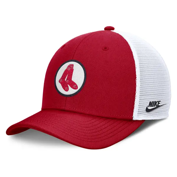 Nike Boston Sox Cooperstown Rise Dri-Fit Mlb Trucker Adjustable