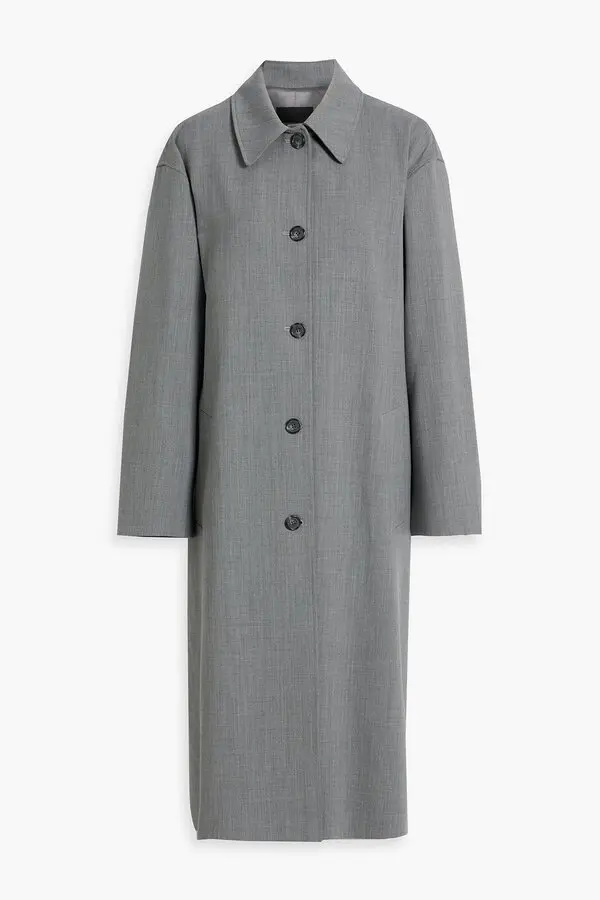 NILI LOTAN Adrien Mélange Twill Coat