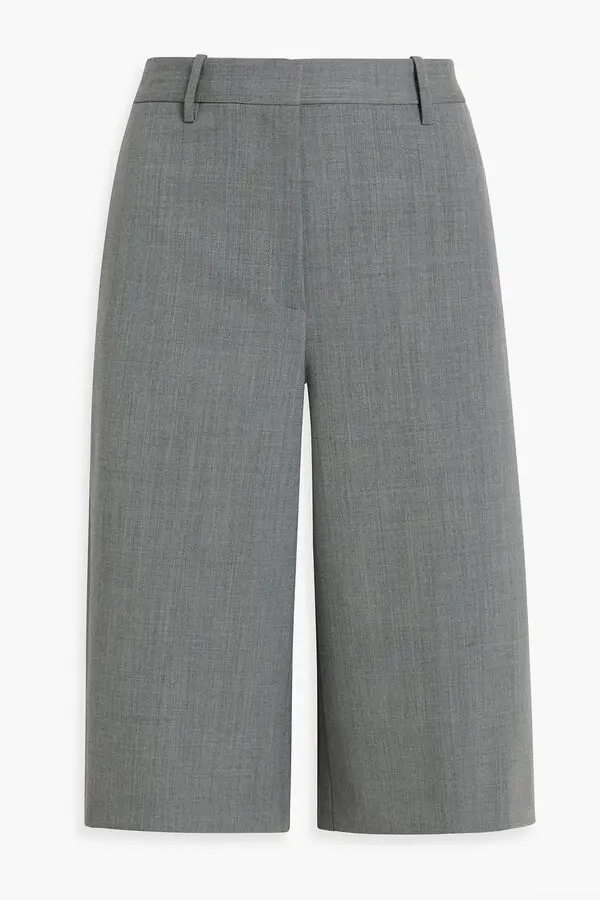 NILI LOTAN Erza Wool-twill Shorts