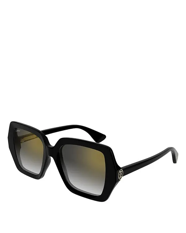 CARTIER Double C Square Sunglasses