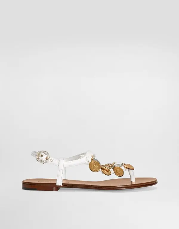 Dolce & Gabbana Raffia Thong Sandals