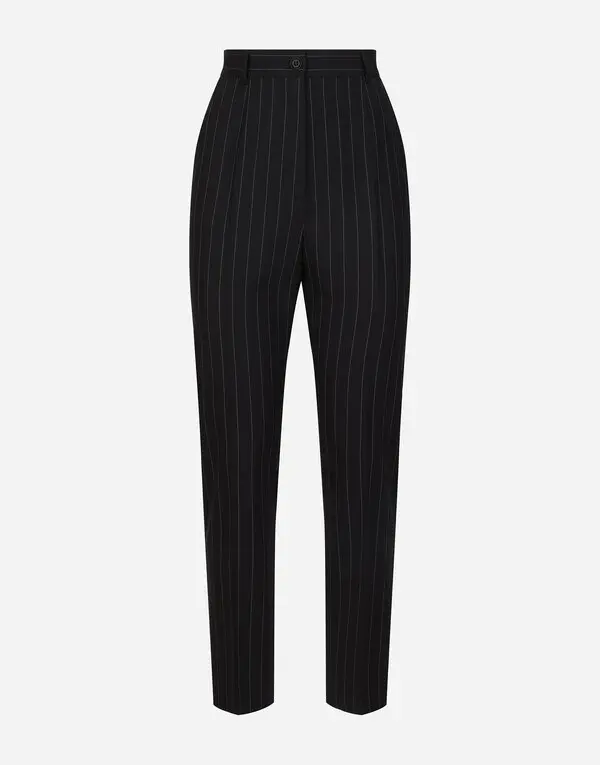 Dolce & Gabbana Tailored Pinstripe Wool Pants - Multicolor
