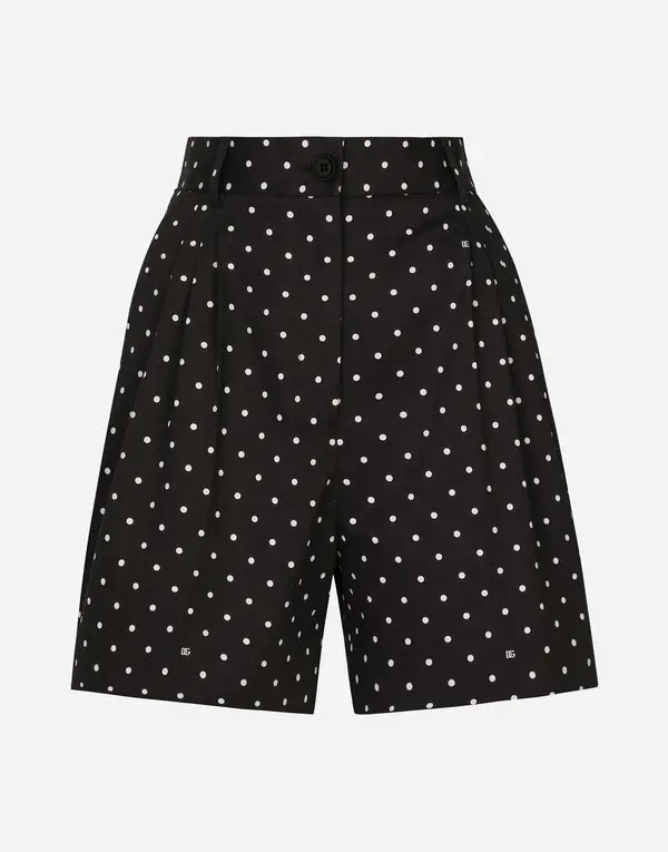 Dolce & Gabbana Polka-dot Cotton Shorts