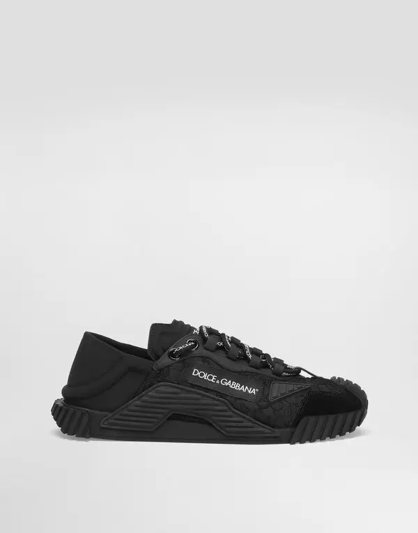Dolce & Gabbana Mixed-materials Ns1 Slip-on Sneakers - Black